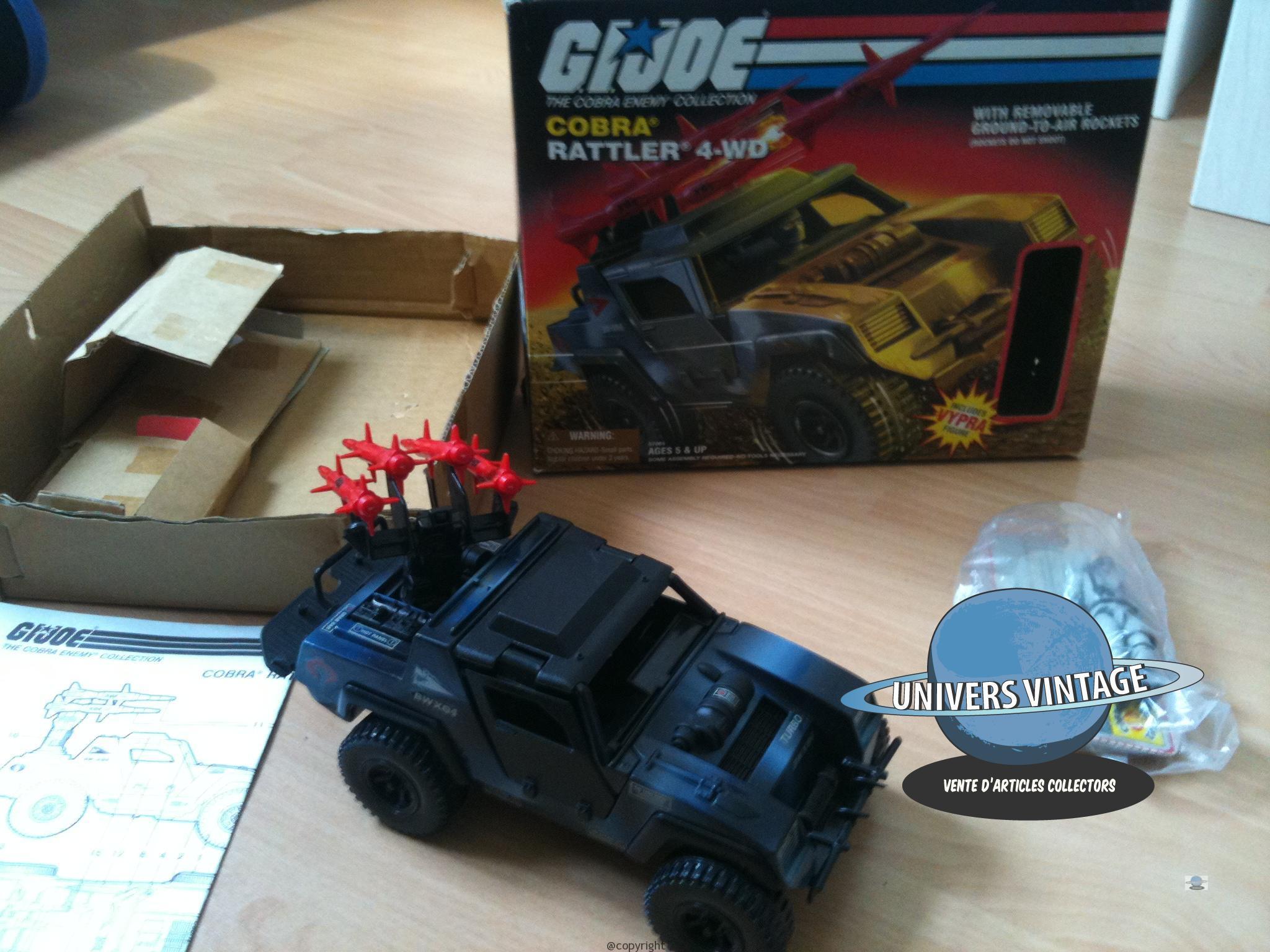 Gi Joe Cobra Rattler Jeep - Boutique Univers Vintage
