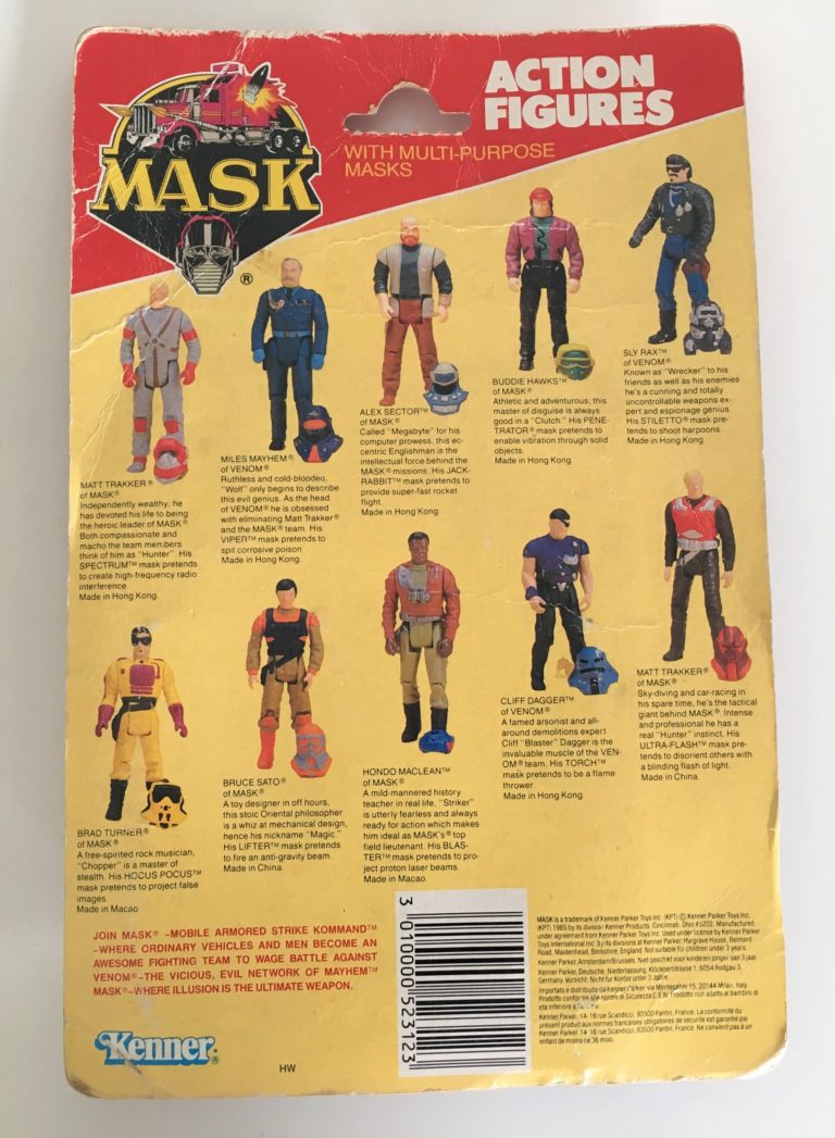 MASK FIGURINES TRAKKER ET MCKLEEN - Boutique Univers Vintage