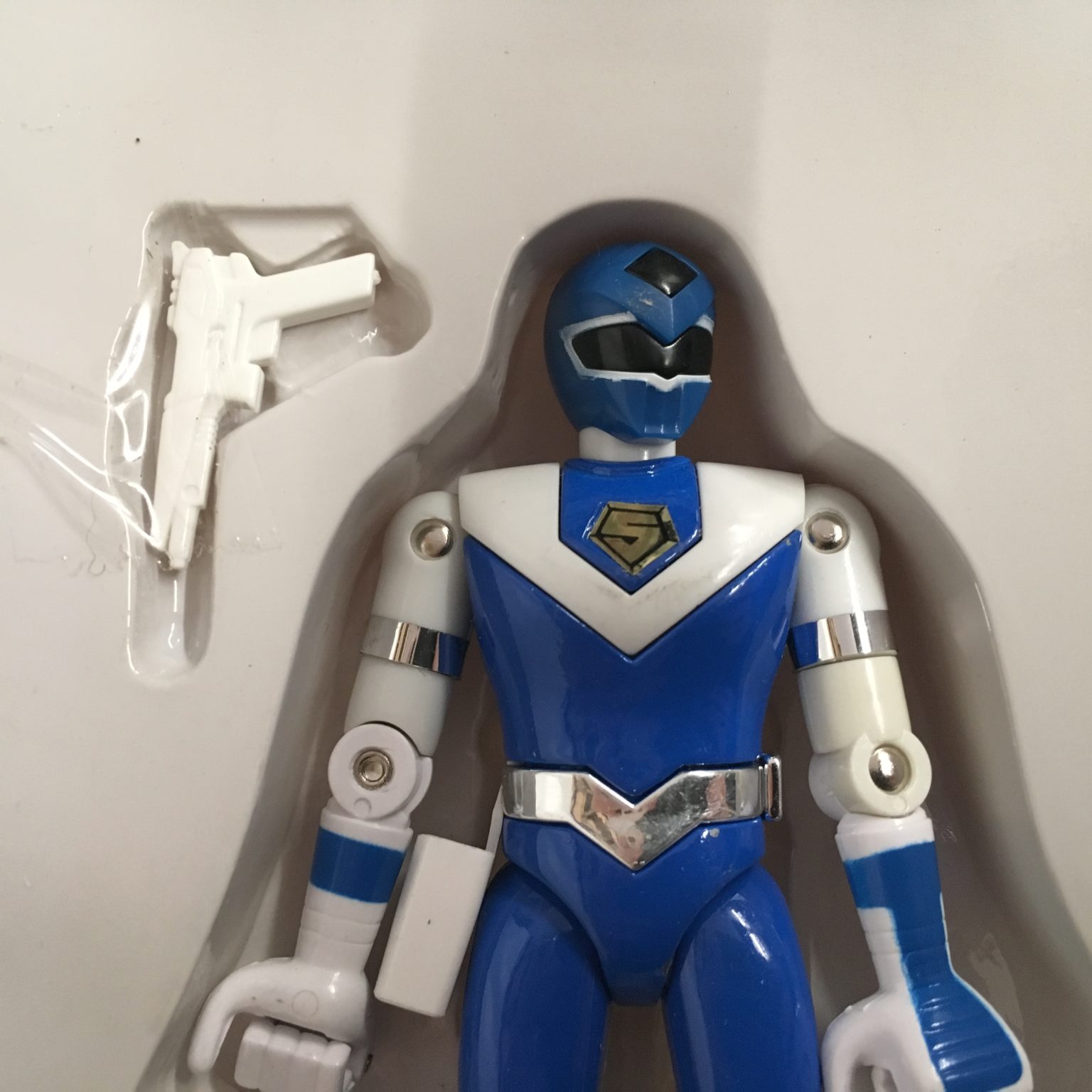 FIGURINE BIOMAN MASKMAN BLEU - Boutique Univers Vintage