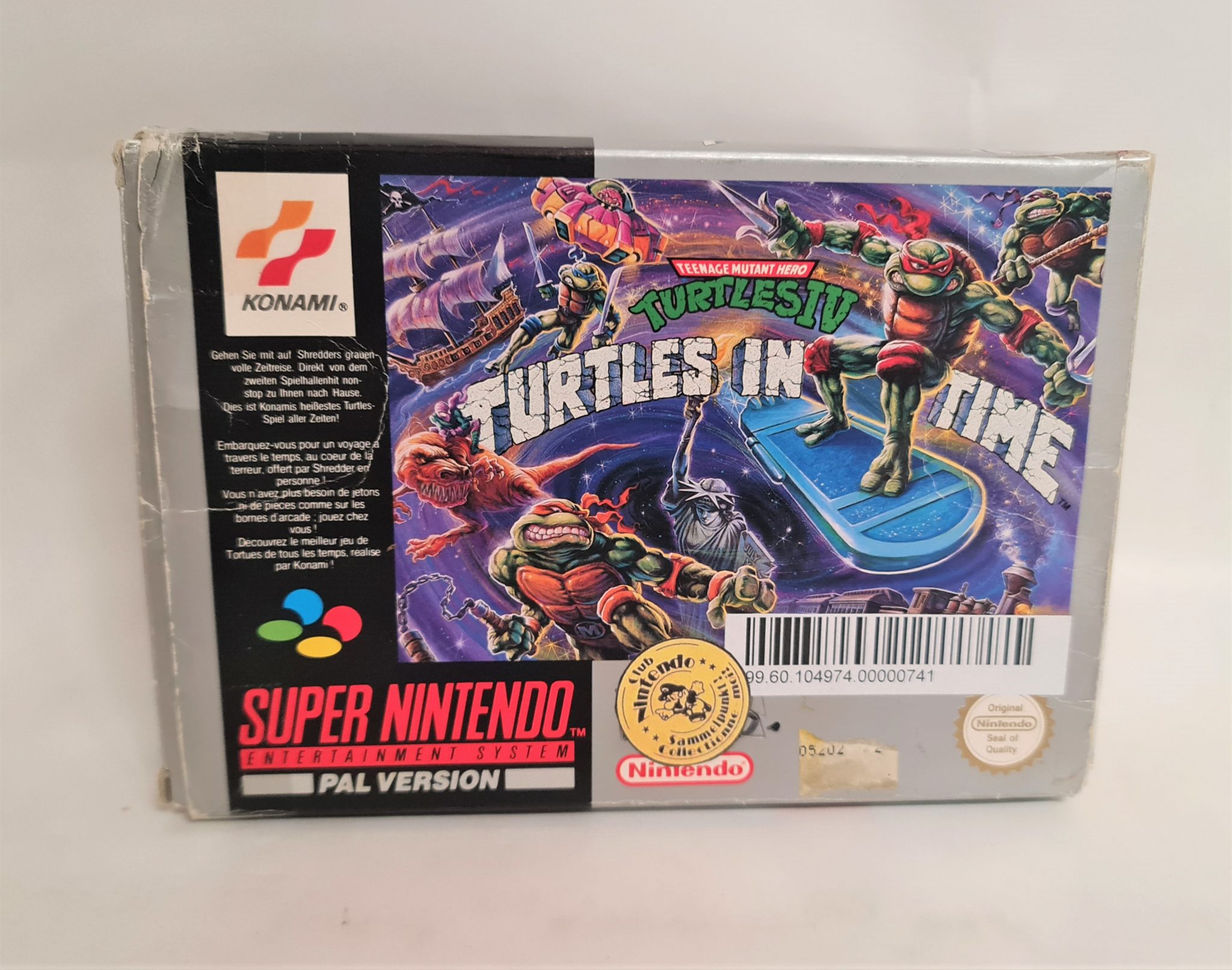 JEU SUPER NINTENDO TURTLES IN TIME - Boutique Univers Vintage